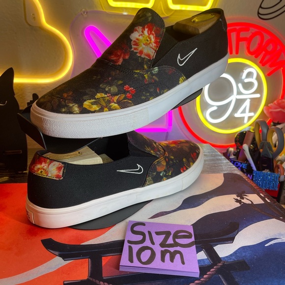 Nike | Shoes | Nike Sb Floral Slipon Sneakers | Poshmark
